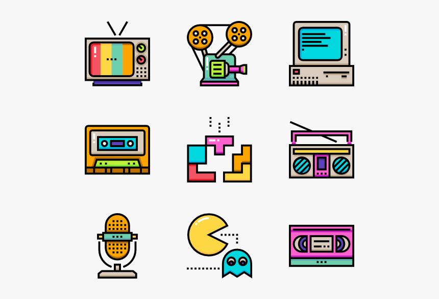 Graphic-design - 80s Icons Clip Art, HD Png Download , Transparent Png ...