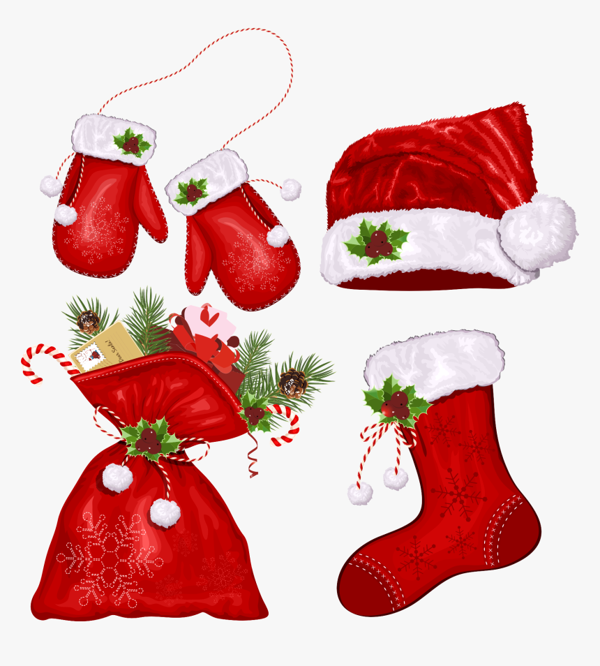 Symbol Claus Christmas Santa Creative Free Png Hq Clipart - Mittens ...