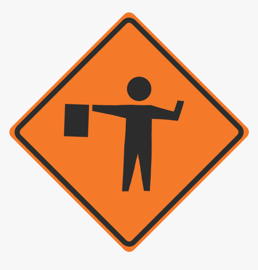 Construction Flagger Sign Clipart , Png Download - Construction Flagger ...