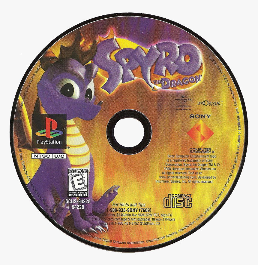 Spyro The Dragon Disc, HD Png Download , Transparent Png Image - PNGitem