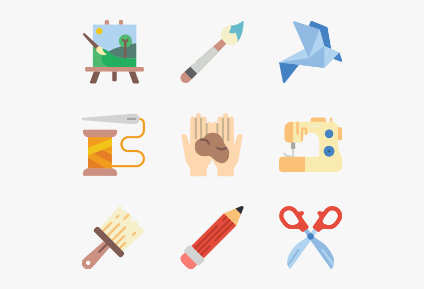 Icon Arts Crafts Arts And Crafts Icon Png, Transparent Png Kindpng ...