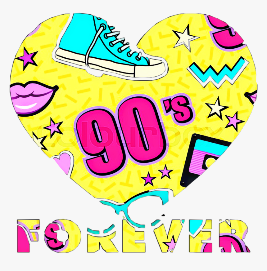 90s 90sforever Heart Freetoedit - 90's Free Vector Background, HD Png ...