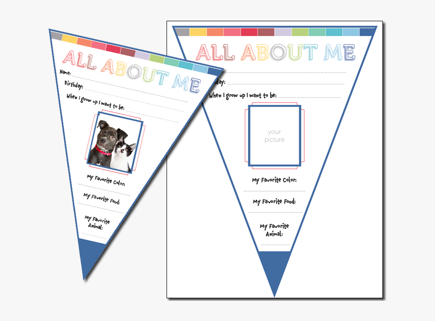 All About Me Paper Transparent, HD Png Download , Transparent Png Image ...