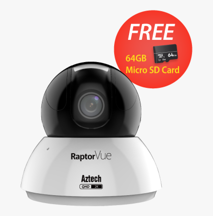 Aztech Raptorvue Wipc680qhd 2k Qhd Cloud Camera - Aztech, HD Png ...
