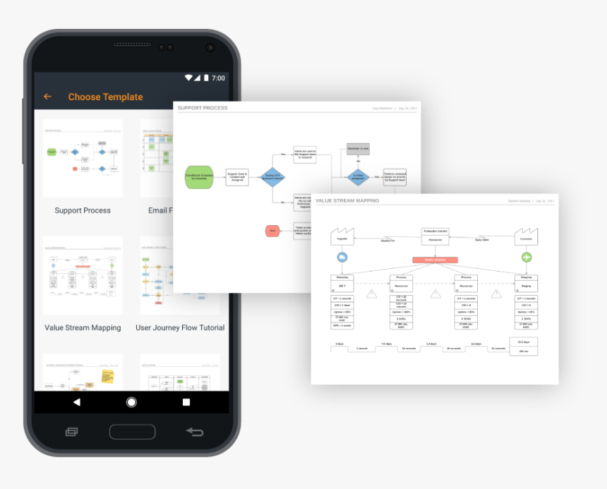 Lucidchart For Android - Iphone, HD Png Download , Transparent Png ...