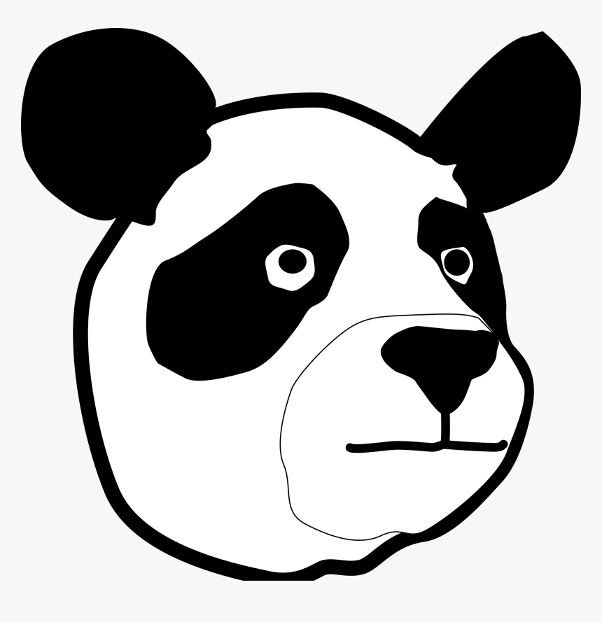 Panda Head Png Clip Arts - Panda Bear Head, Transparent Png ...