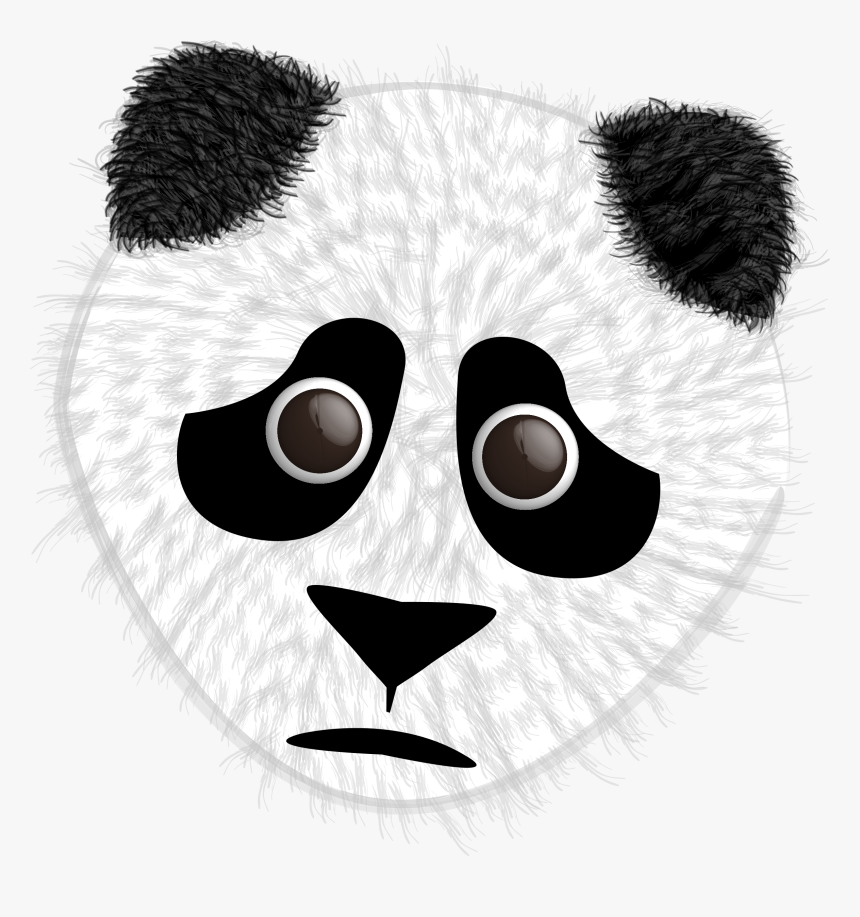 Fuzzy Panda Bear Clip Arts - Giant Panda, HD Png Download , Transparent ...