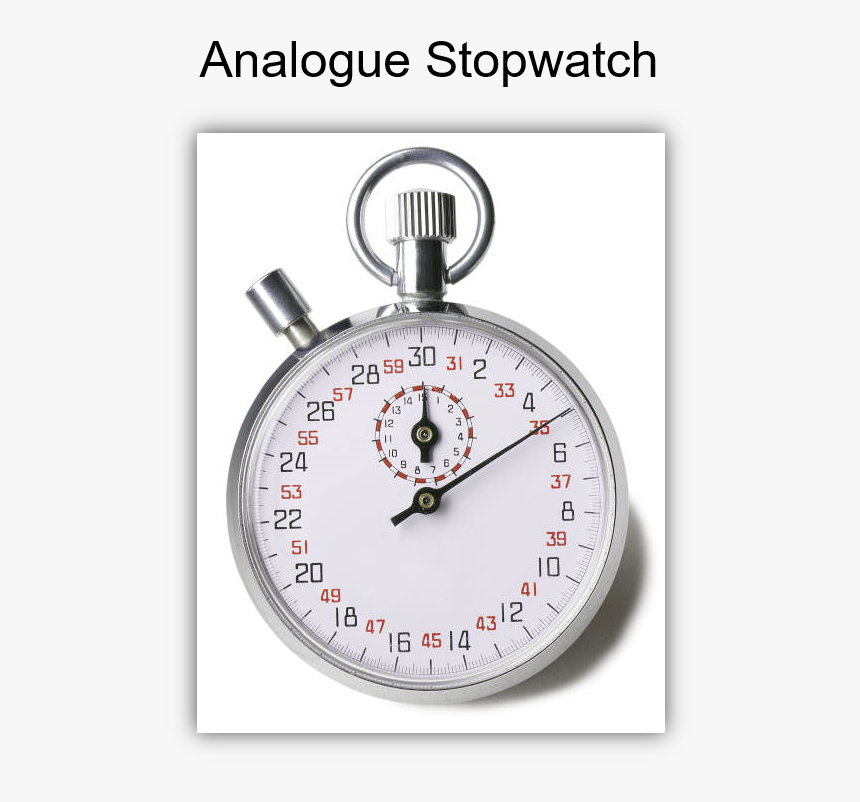 Let S Have A Closer Look At The Stopwatch - Sensitivity Of Stopwatch ...