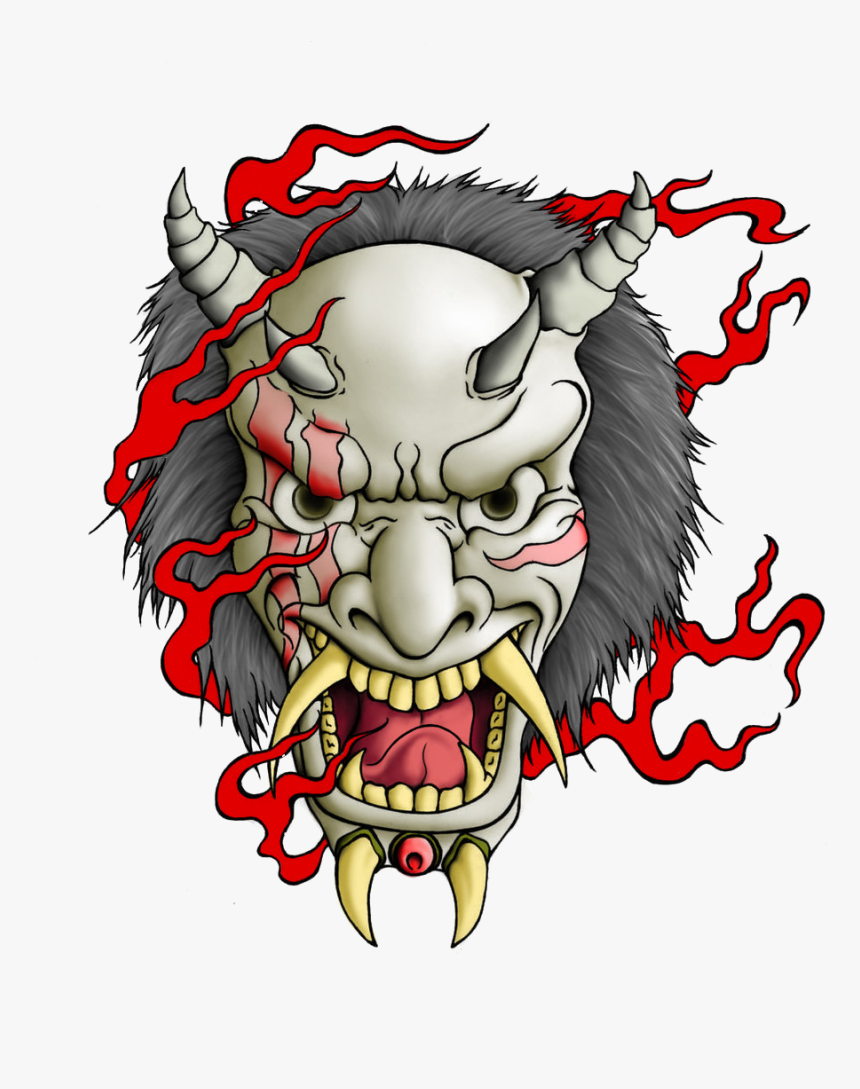 Oni Mask Png Clipart Oni - Oni Mask Png, Transparent Png , Transparent ...