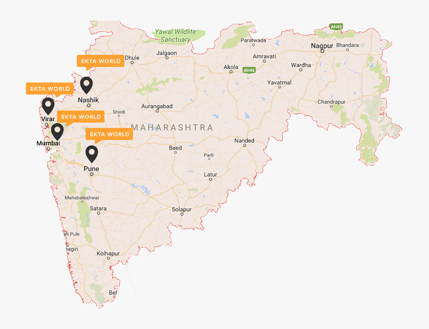 Mumbai Suburban And Mumbai City Map, HD Png Download , Transparent Png ...