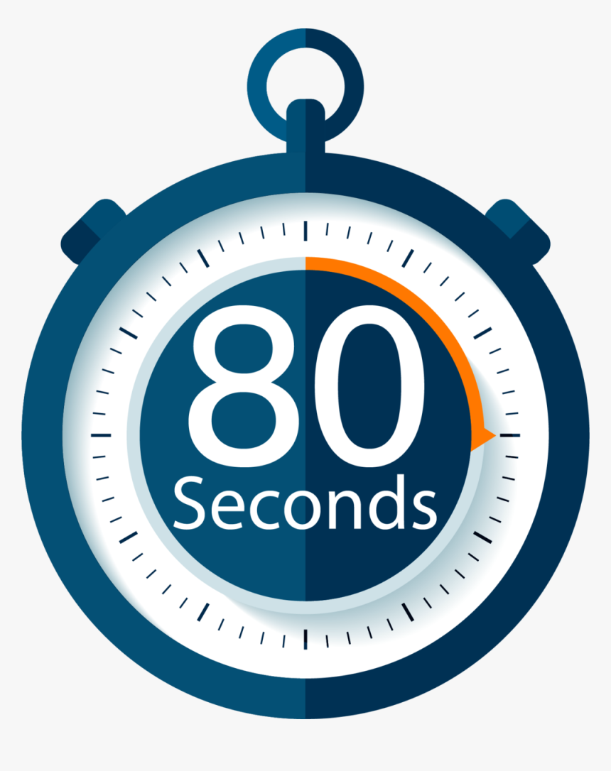 Stopwatch 80 Seconds - Resqme, HD Png Download , Transparent Png Image ...