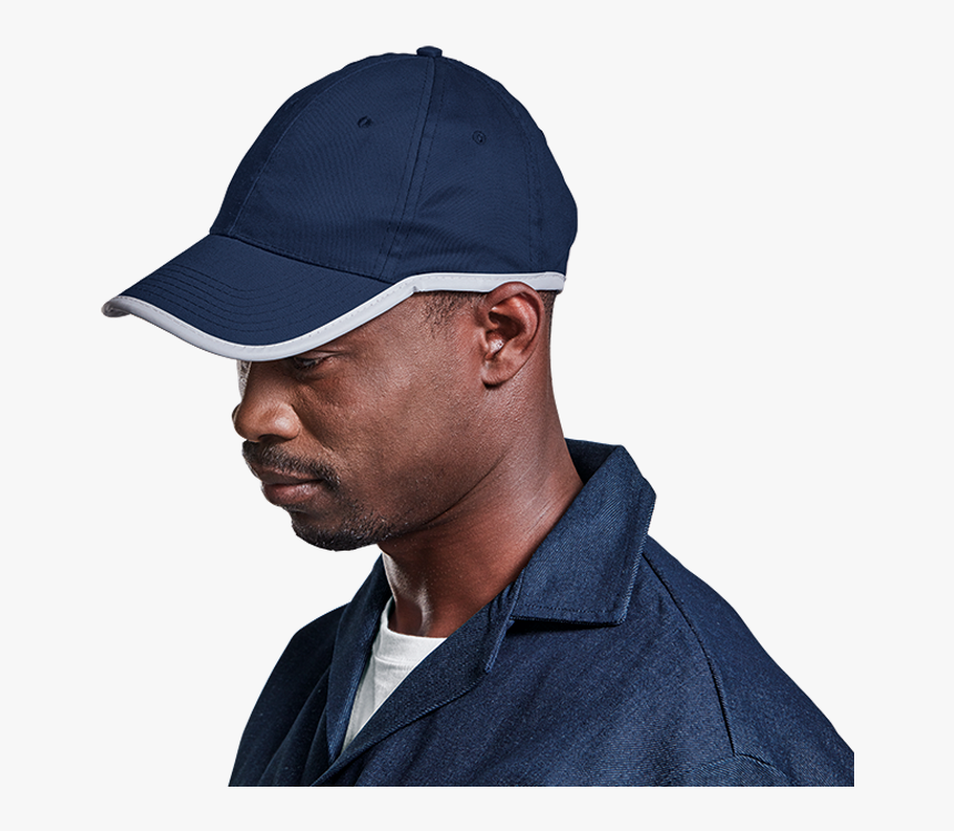 6 Panel Reflective Binding Cap - Baseball Cap, HD Png Download ...