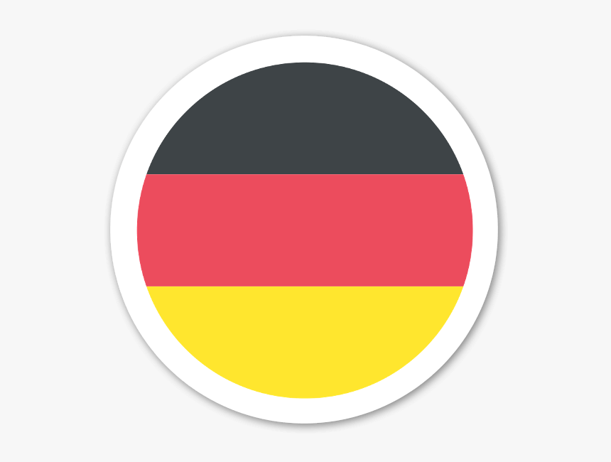 Germany Flag Sticker - Circle, HD Png Download , Transparent Png Image ...