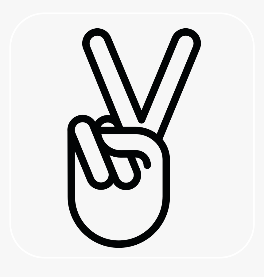 Peace Sign Hostted Download Png Clipart - Peace Sign Icon Transparent ...