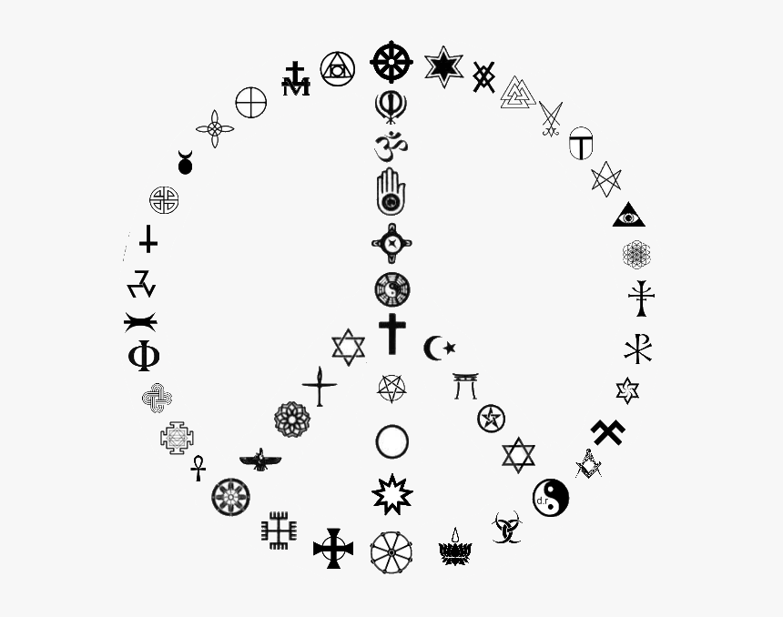 Religious Symbols Peace Sign, HD Png Download , Transparent Png Image ...