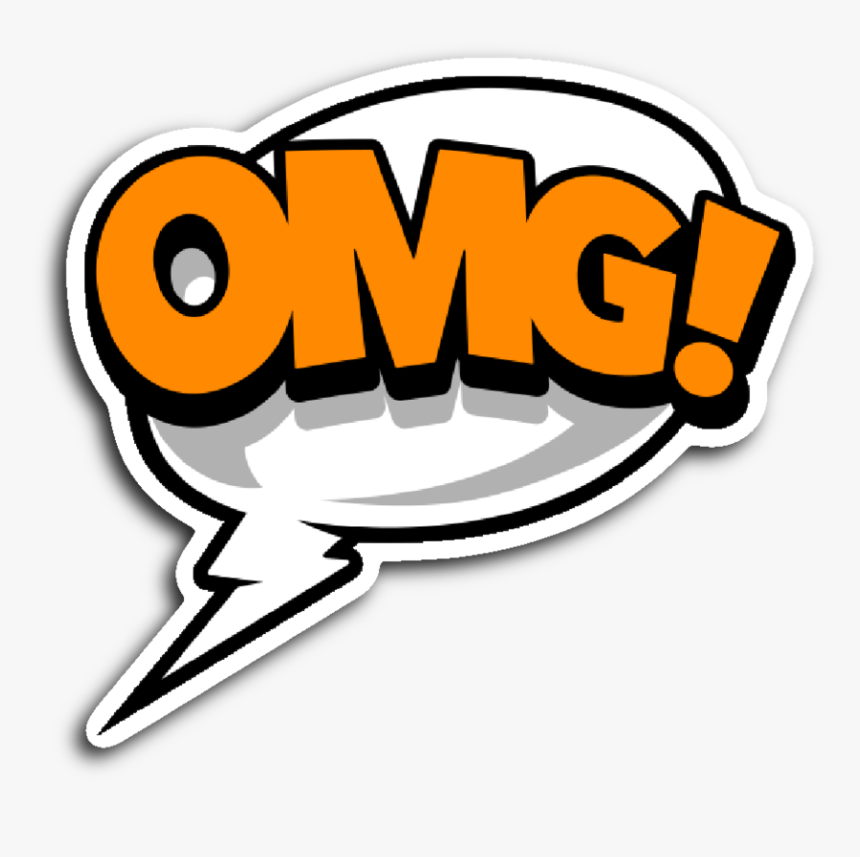 Omg Stickers , Png Download - Omg Speech Balloon Png, Transparent Png ...