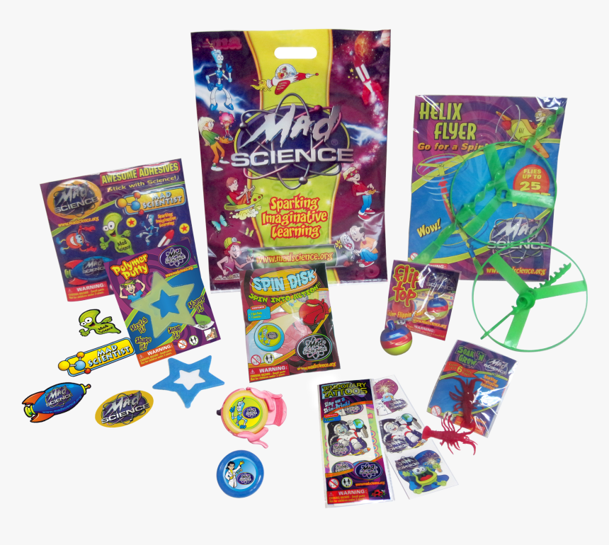 Party Package Items - Mad Science Goody Bag, HD Png Download ...