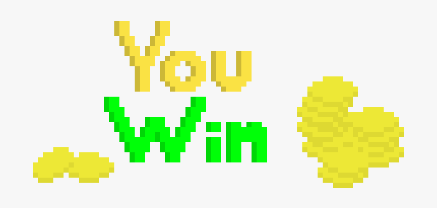You Won Pixel Art, HD Png Download , Transparent Png Image - PNGitem