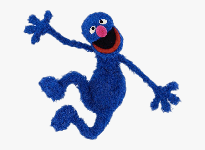 Sesame Street Grover Happy Jump - Sesame Street Character Png ...