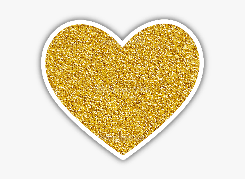 Glitter Heart Sticker Png, Transparent Png , Transparent Png Image ...