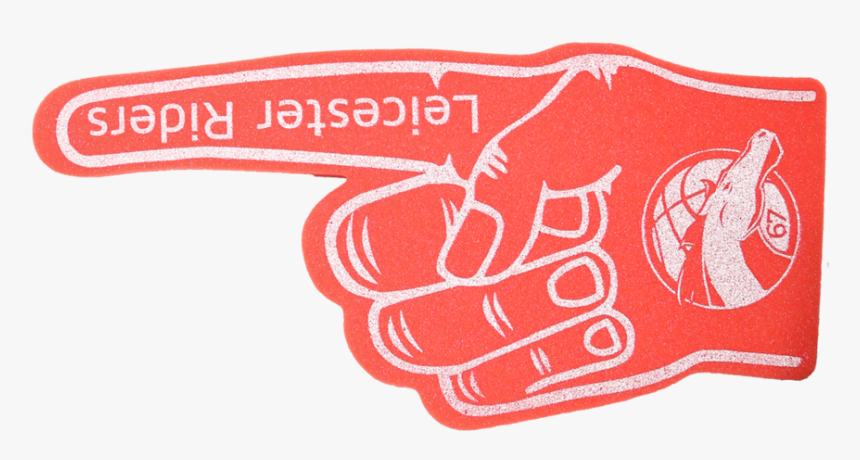 Palm Printed Giant Foam Hand Pointy Finger , Png Download - Foam Hand ...