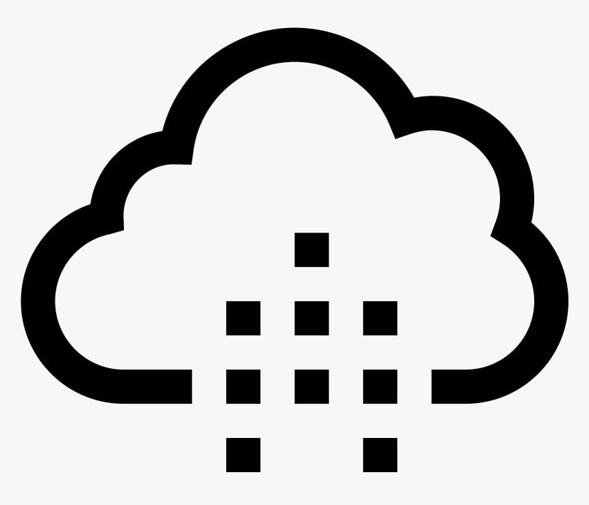 Moderate Rain Icon - Sad Cloud, HD Png Download , Transparent Png Image ...
