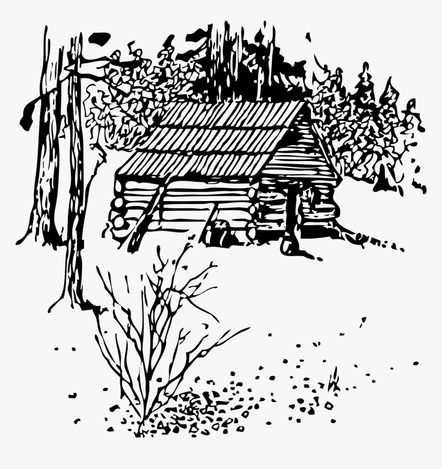 Cabin Png Clip Arts - Log Cabin Cartoon Drawings, Transparent Png ...