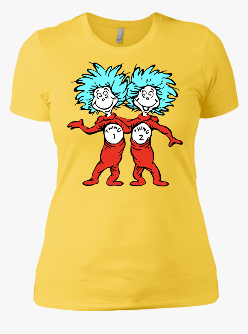 Thing 1 And Thing 2 Ladies - Dr Seuss Clipart, HD Png Download ...