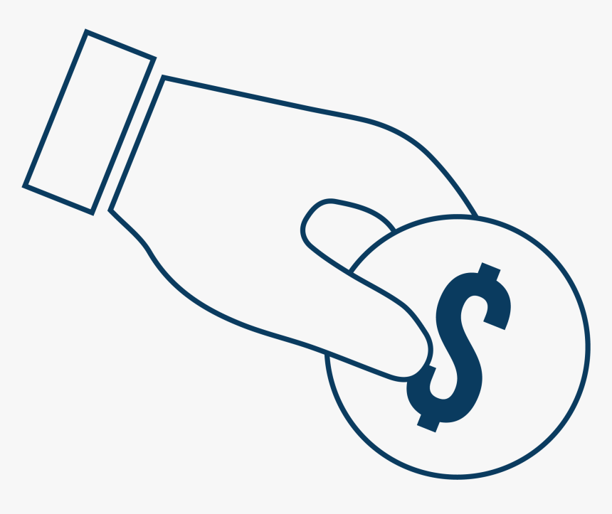 Purchasing Power Outline Blue - Line Art, HD Png Download , Transparent ...