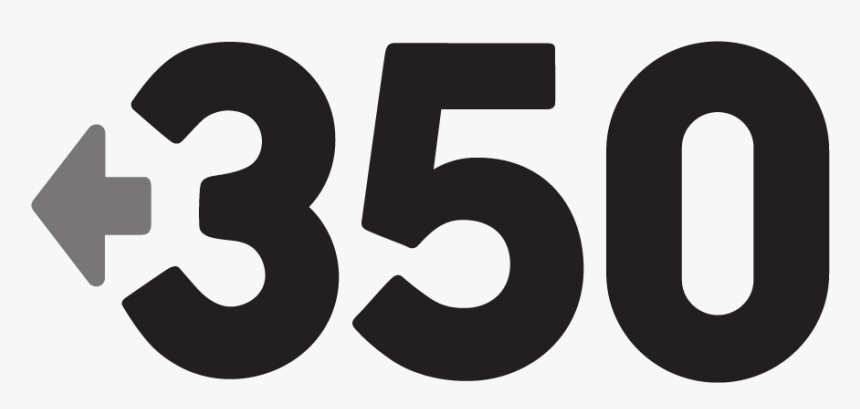 350 Logo, Grayscale Version - 350.org, HD Png Download , Transparent ...