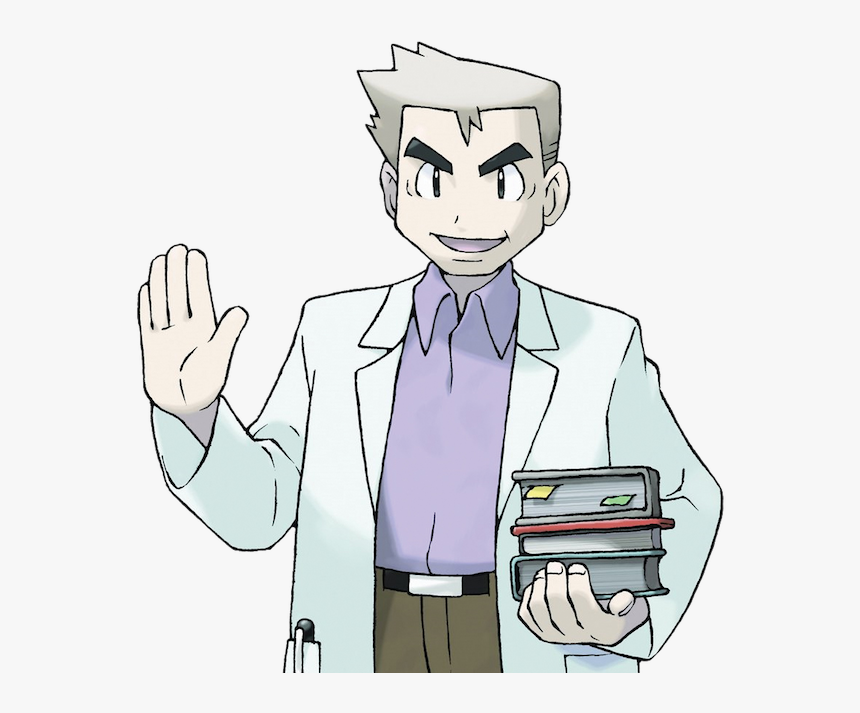 Professor Oak Pokemon Fire Red, HD Png Download , Transparent Png Image ...