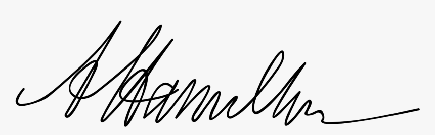Alexander Hamilton Signature Transparent, HD Png Download , Transparent ...