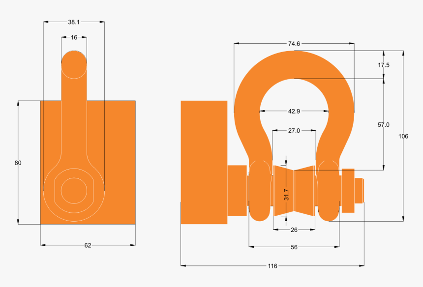 Shackle, HD Png Download , Transparent Png Image - PNGitem