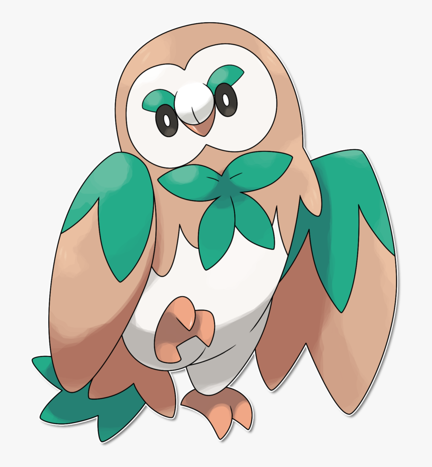 Rowlet S Evolution , Png Download - Pokemon Rowlet First Evolution ...