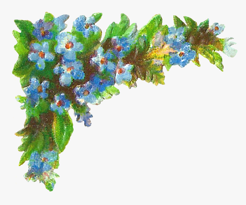 Transparent Corner Design Png - Corner Flower Design Latest, Png ...