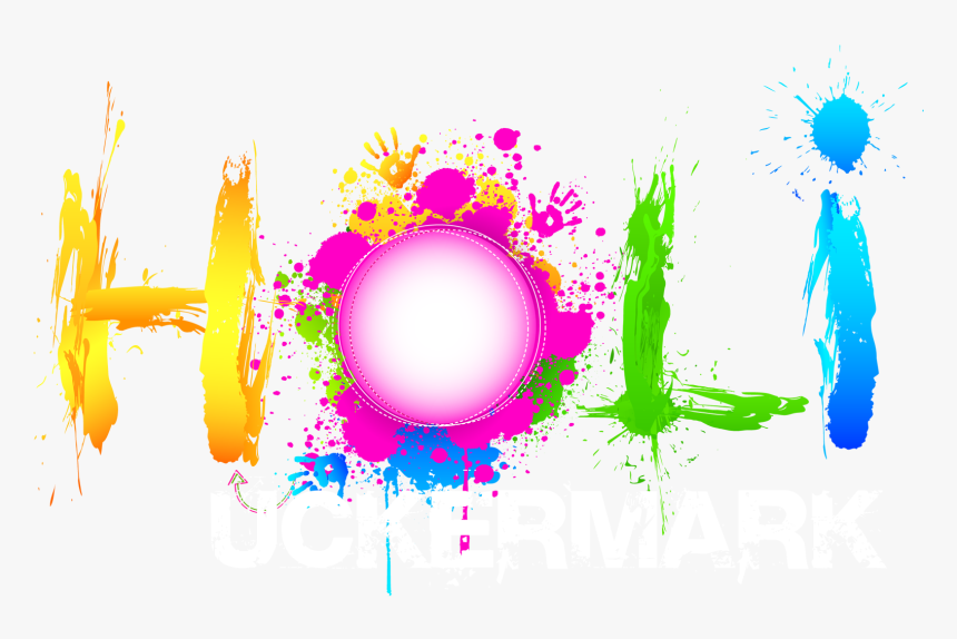 Holi Text Png Design File - Graphic Design, Transparent Png ...