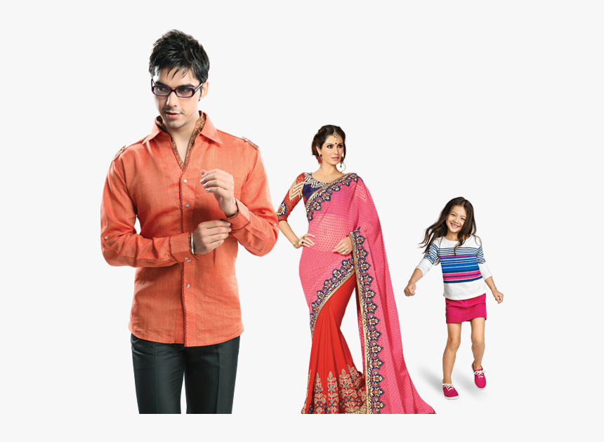 Indian Garments Family Png , Png Download - Family Garments Images Png ...
