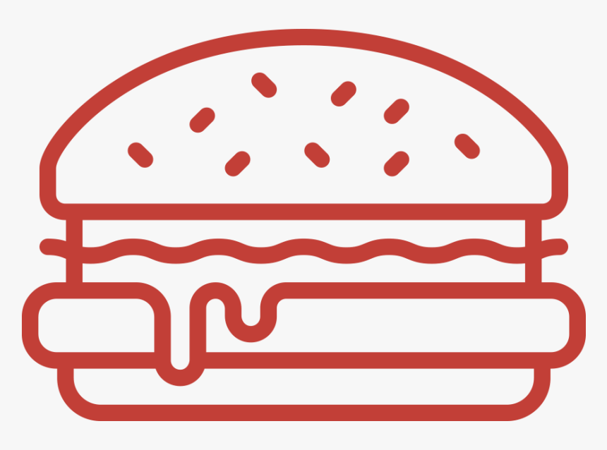 Clipart Lunch Icon - Red Burger Clipart Png, Transparent Png ...