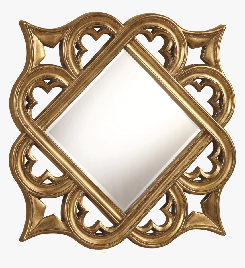 Golden Mirror Frame Free Png Image - Wood Mirror Frame Design ...