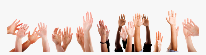 Hands Raised For Questions, HD Png Download , Transparent Png Image ...