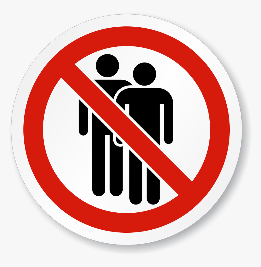 Transparent People Walk Png - No People Allowed Sign, Png Download ...