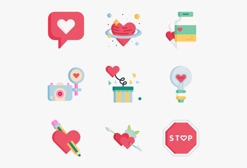 Love - Love Icon Png Color, Transparent Png , Transparent Png Image ...
