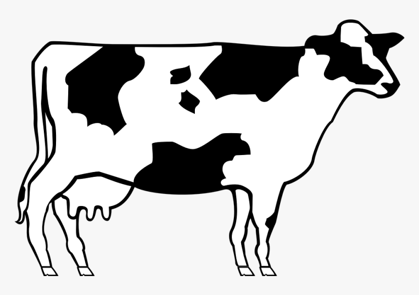 Cow, Livestock, Cattle, Farm, Animal, Beef, Dairy - Simple Cow Clip Art ...