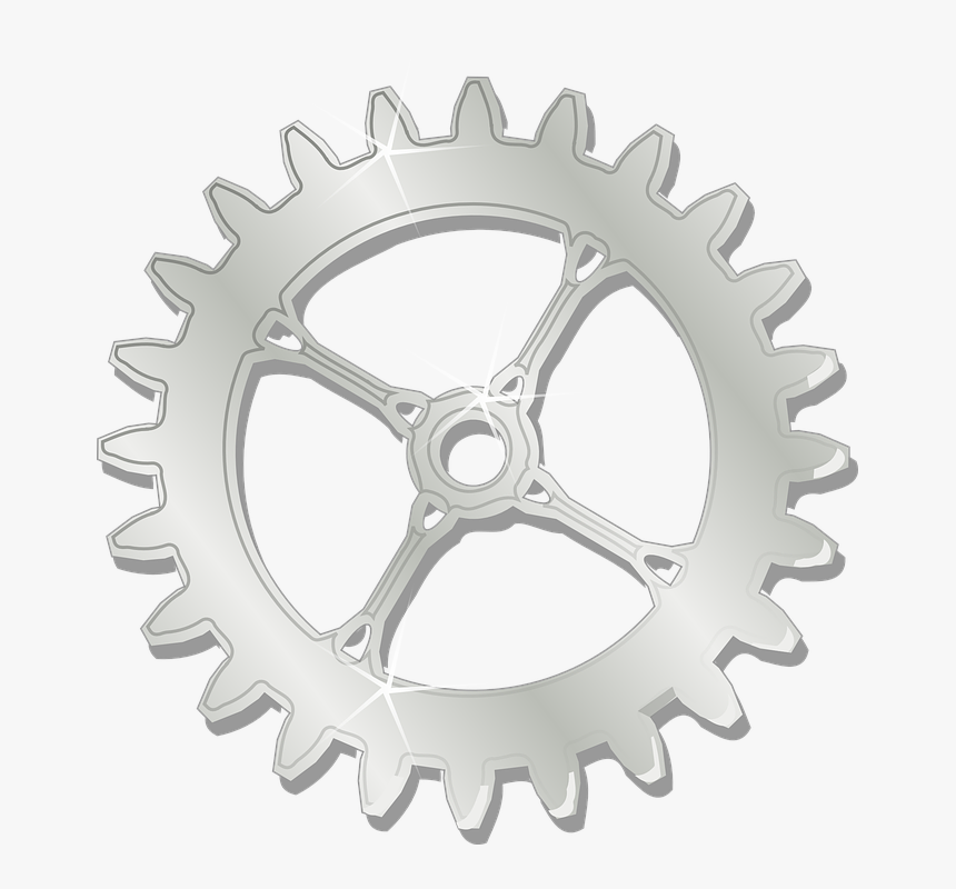 Cog, Wheel, Gear, Metal, Chrome, Gears, Mechanics - Machine Gear Clip ...