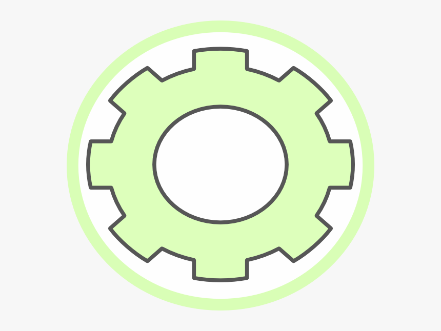 Cog Green Gear Svg Clip Arts - Cog With Exclamation Icon, HD Png ...
