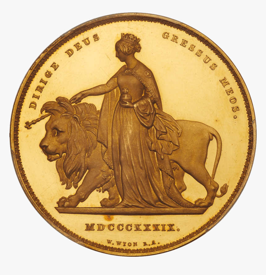 Gold Coin Una And The Lion, HD Png Download , Transparent Png Image ...