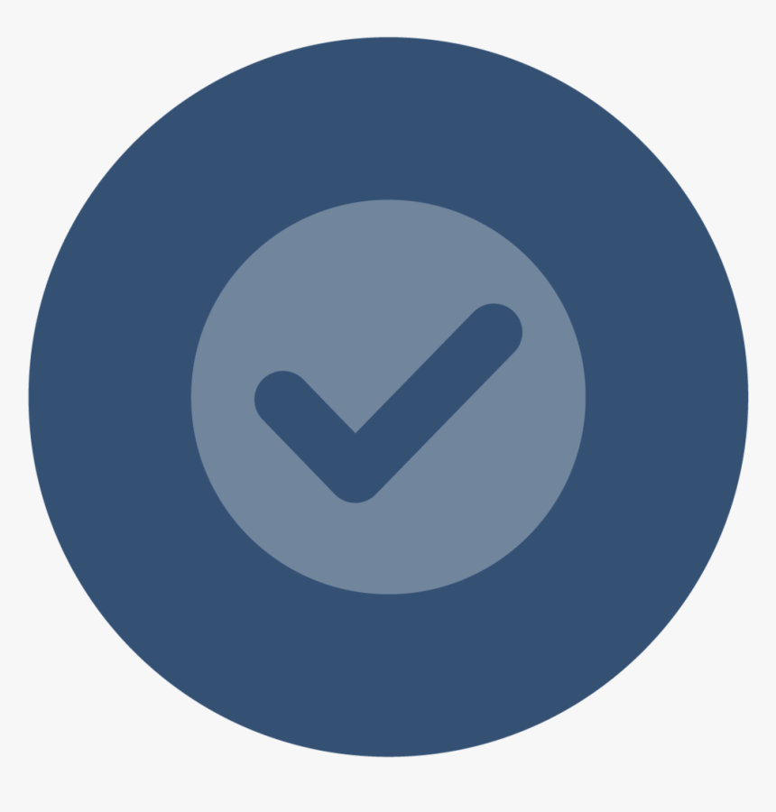 Color Circles Blue Check Mark - Circle, HD Png Download , Transparent ...