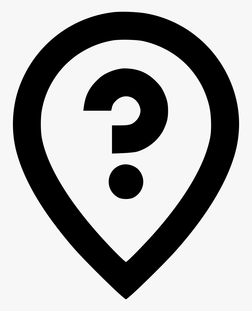 Pin Question Mark - Location Pin With Question Mark Png, Transparent ...