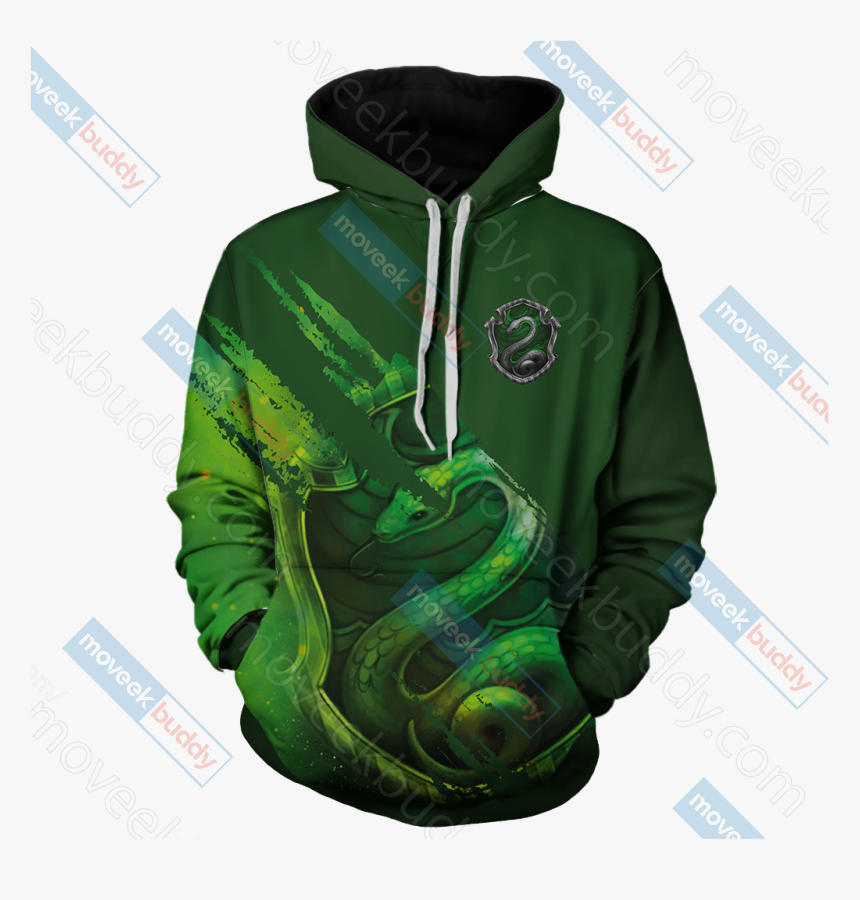 Cunning Like A Slytherin Wacky Style 3d Hoodie - Hoodie, HD Png ...