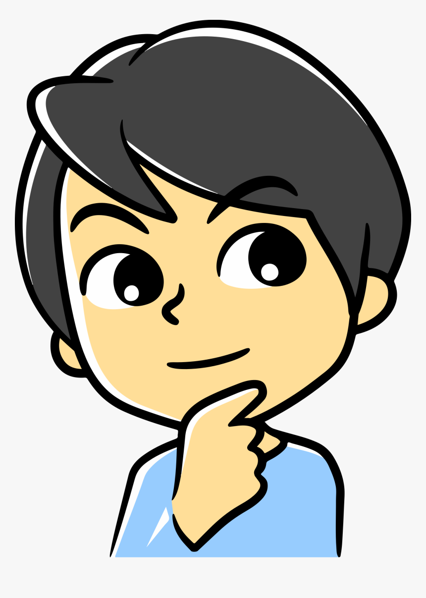 Scheming Boy - Kid With Thought Bubble Clipart, HD Png Download ...